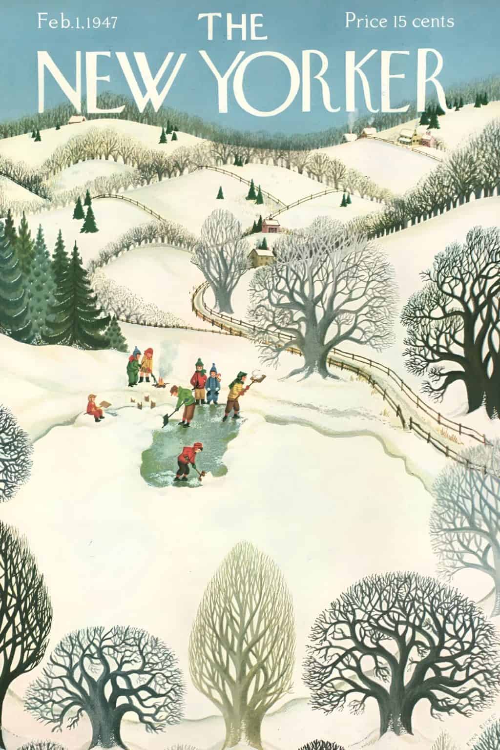 The Best Winter New Yorker Magazine Covers